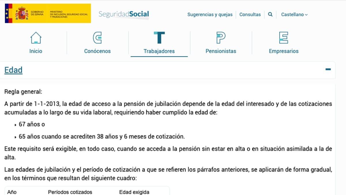 A qué edad me puedo jubilar con 35 años cotizados en 2025