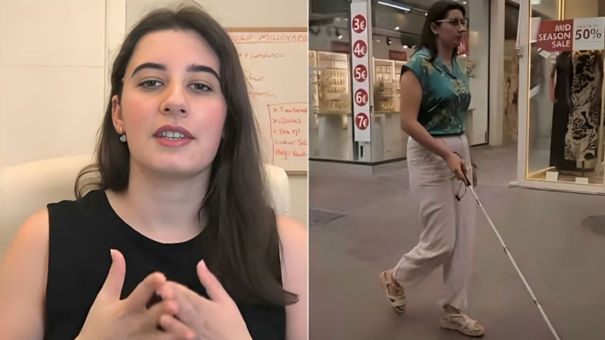 María Fernández (28 años), joven española que viaja en avión de Sevilla ...